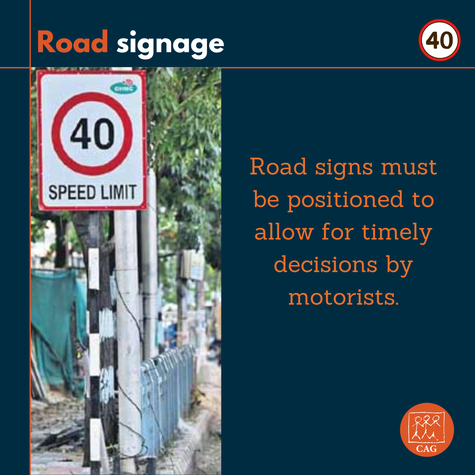 Road Safety - IRC standards for road signages | CAG